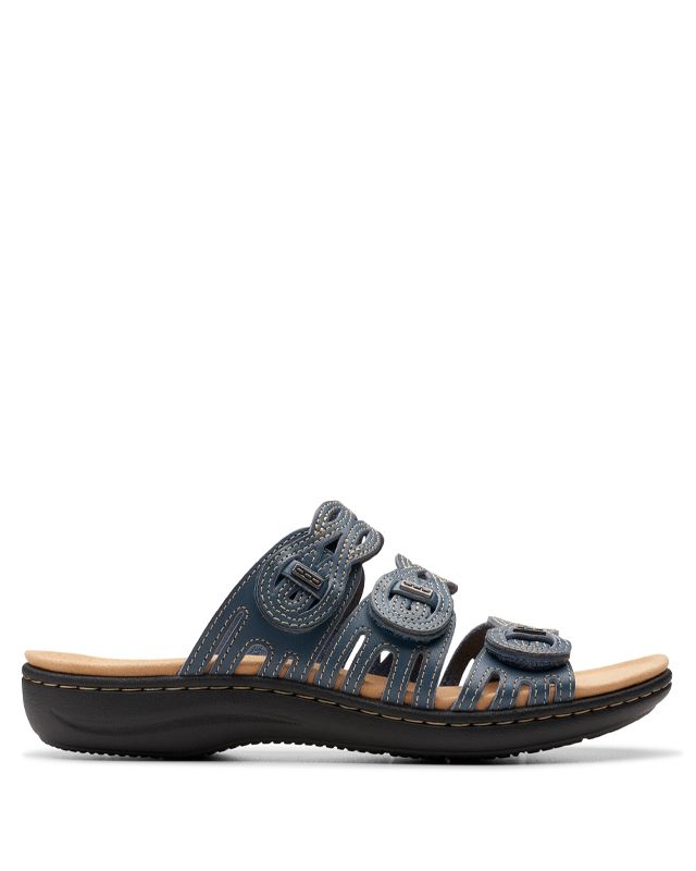 WOMEN'S CLARK LAURIEANN RUBY BLUE SANDAL – Omars Shoes