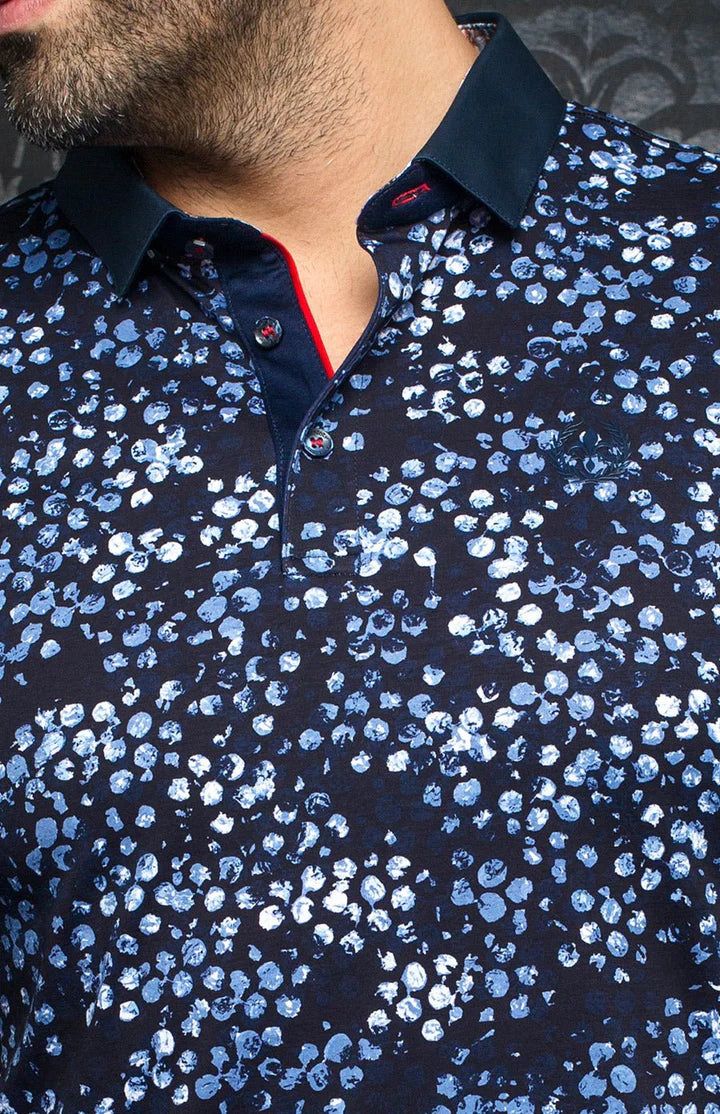 MEN'S AU NOIR KOPA NAVY POLO – Omars Shoes