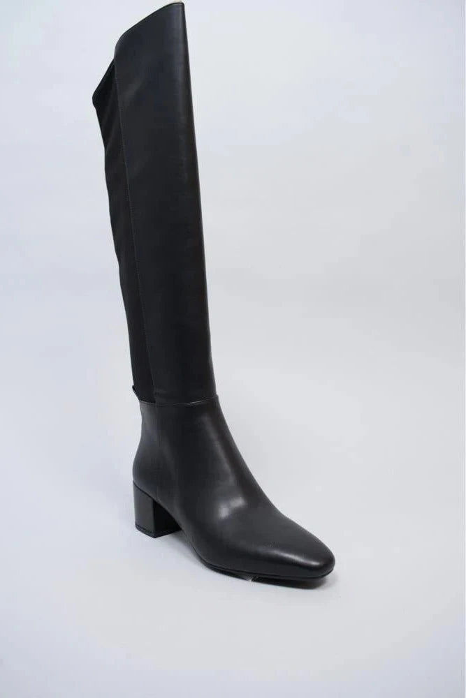 WOMEN'S MICHAEL KORS BRADEN TALL BLACK STRETCH BOOT – Omars Shoes