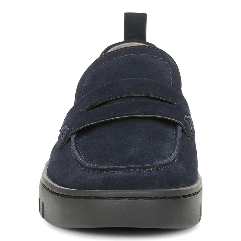 WOMEN'S VIONIC UPTOWN NAVY SUEDE LOAFER – Omars Shoes
